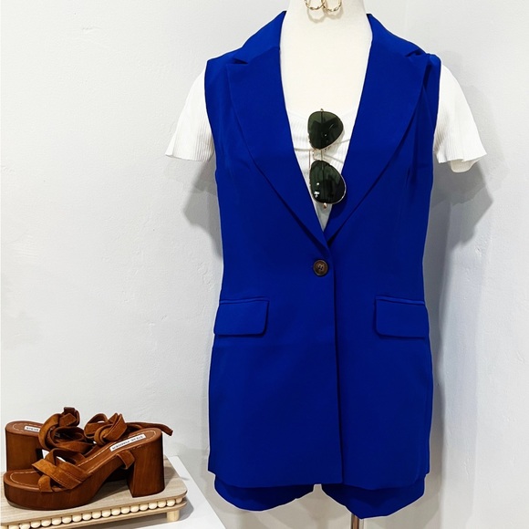 Jackets & Coats | Beautiful 2 Piece Royal Blue Set Blazer Style | Poshmark